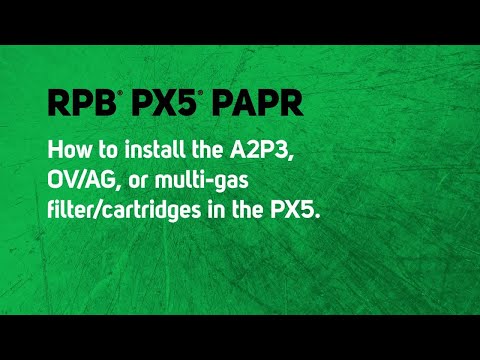 How to install an A2P3, OV/AG, or Multi-gas filter/cartridge | PX5 PAPR | RPB Safety