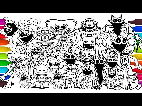Poppy Playtime chapter 3 Coloring Page/How to Color ALL CHARACTER Hoppy Hopscotch,Catnap#M431