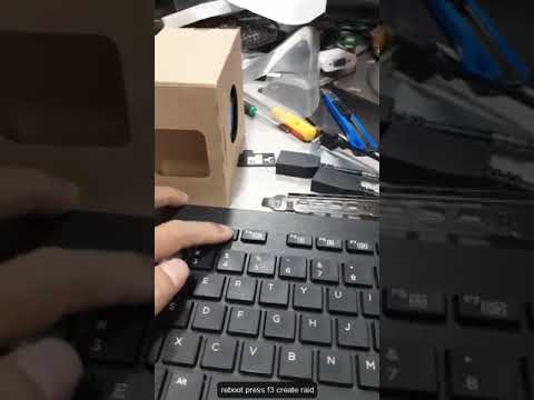 Create Raid 1 HP Z2 G5 Tower