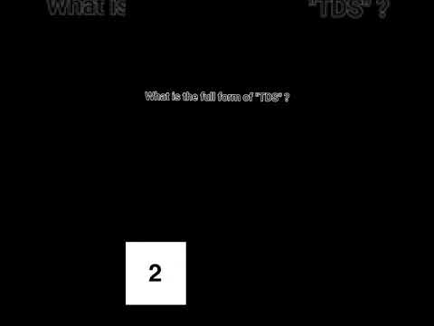 TDS full form l # Taxdeductedatsource# l #learnnew#