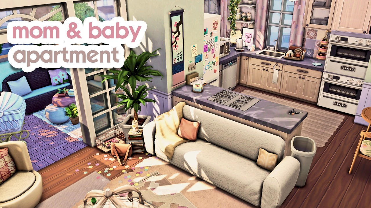 Single & Expecting Apartment | The Sims 4 Speed Build