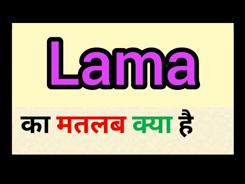 Lama meaning in hindi | lama ka matlab kya hota hai | word meaning English to hindi