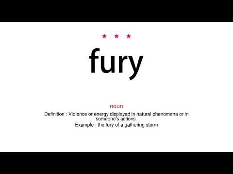How to pronounce fury - Vocab Today