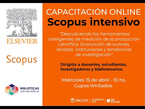 SCOPUS intensivo - Capacitación online