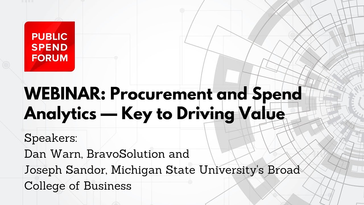 Procurement and Spend Analytics — Key to Driving Value