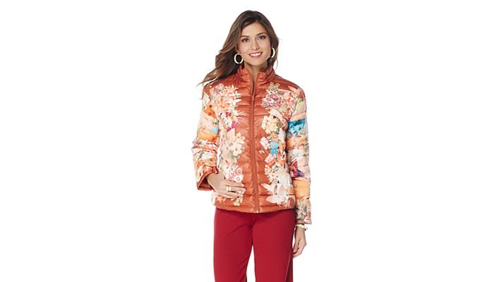 Sharif Digital Print Puffer Coat