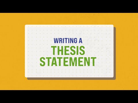 Research in Action: Writing a Thesis Statement for Students