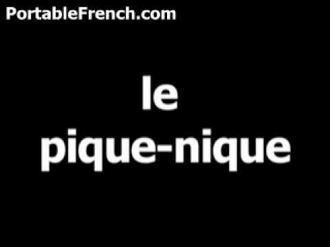 French word for picnic is le pique-nique