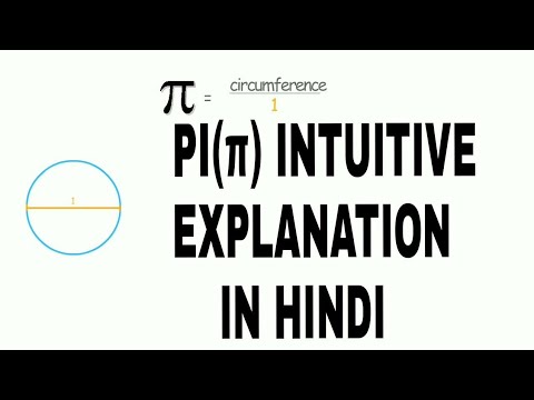 Pi(π) INTUITIVE EXPLANATION IN HINDI