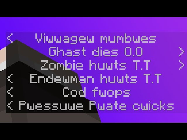 UwU Language, make your minecraft cutew! Minecraft Texture Pack