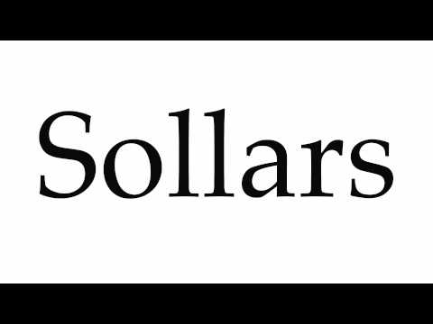 How to Pronounce Sollars