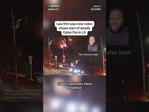 A new video shows what may have started the deadly EatonFire in #Altadena, California.