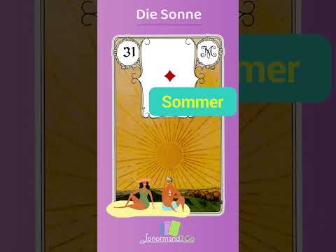 Lenormandkarte Sonne: die 5 wichtigsten Bedeutungen
