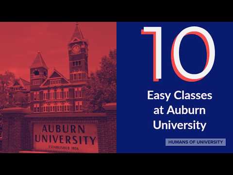 10 Easy Classes at Auburn University