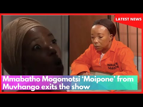 Mmabatho Mogomotsi ‘Moipone’ from Muvhango exits the show