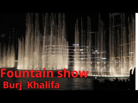 Burj Khalifa fountain show | The Dubai Fountain | Amazing Dancing Fountain Show in Dubai