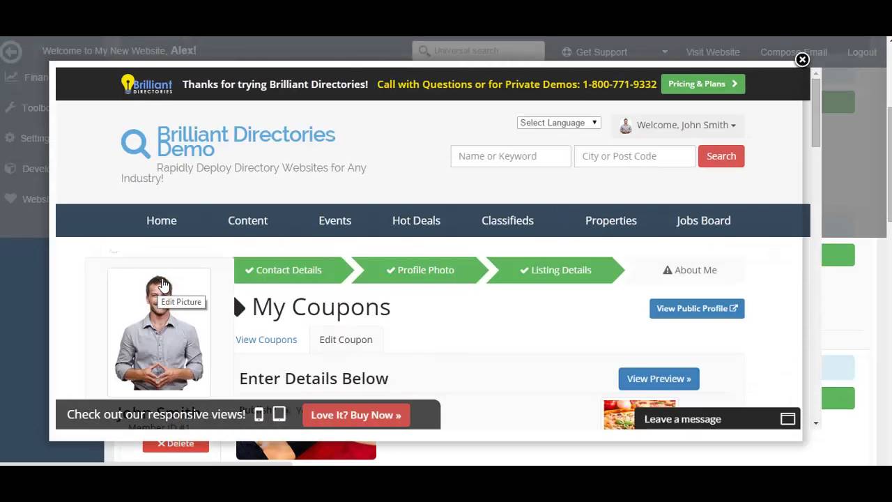 Managing Member Content Via the Admin Portal 📃 Brilliant Directories Tutorial
