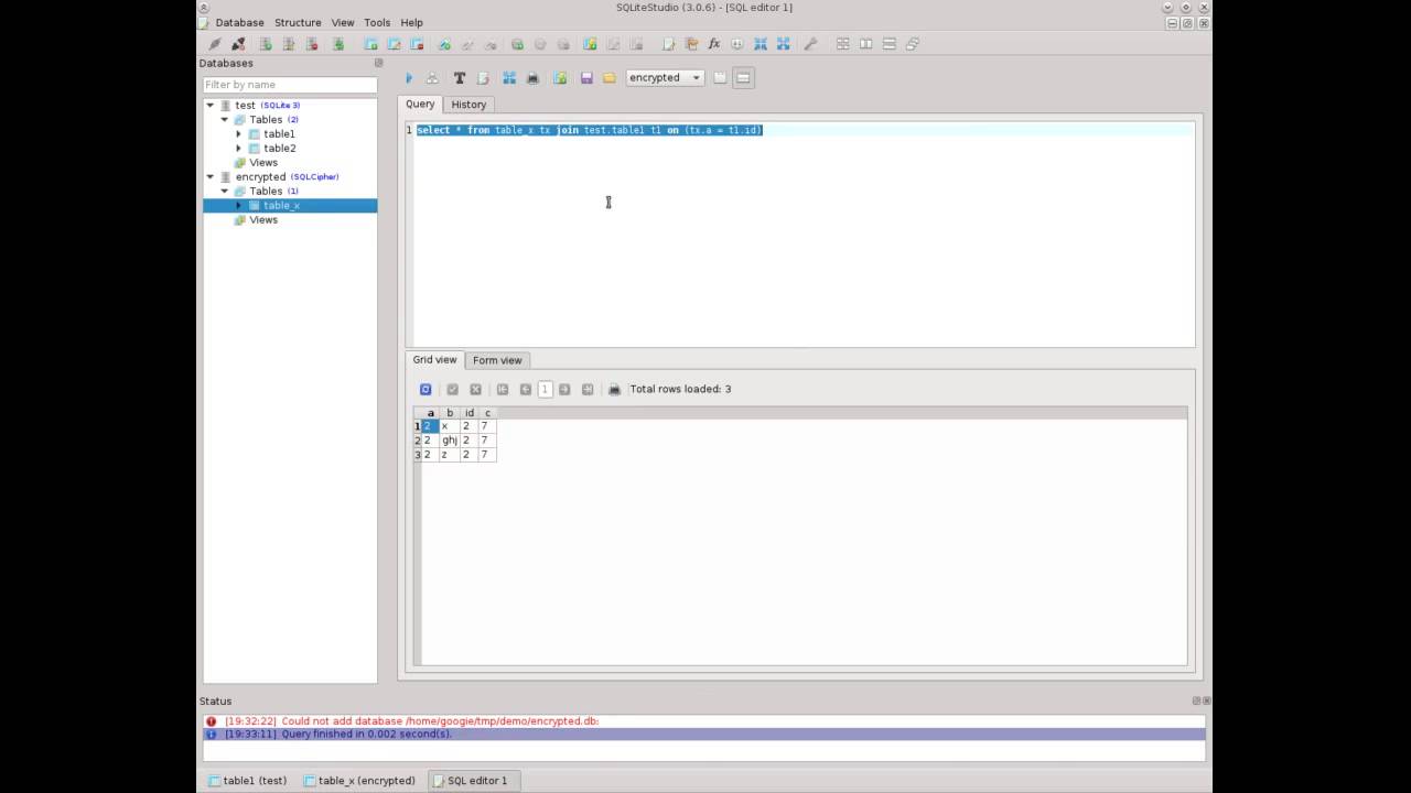 SQLCipher plugin for SQLiteStudio