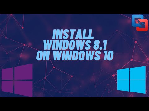 How to install Windows 8 1 on Windows 10 | Level 1