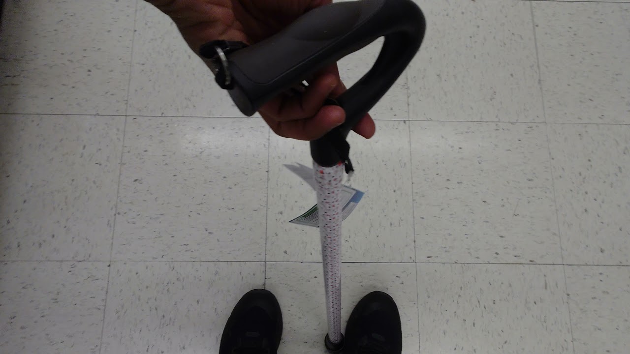 Push Button Cane - Adjustable cane from Walgreens - Made in Taiwan - Not China  2021 December 31