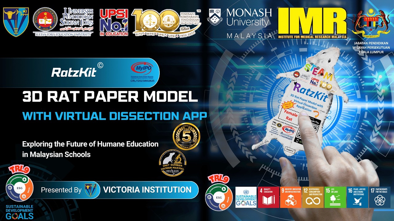 RatzKit ©: 3D Rat Paper Model with Virtual Dissection Application