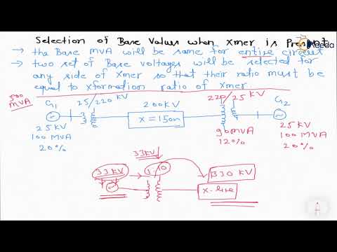 Selection of base value when transformer is present Video Lecture - Power System (Video Lectures ...