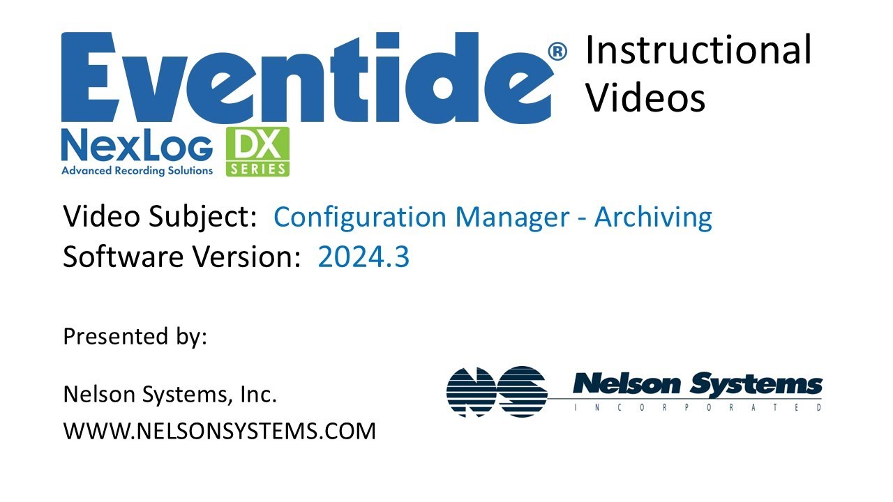 Training & Events - Nelson Systems, Inc.