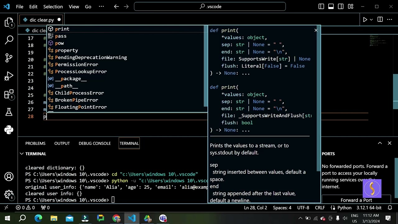 (MM) Python Dictionary clear() Method Explained