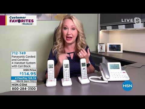 Panasonic Corded and Cordless 4Handset System with Call ...