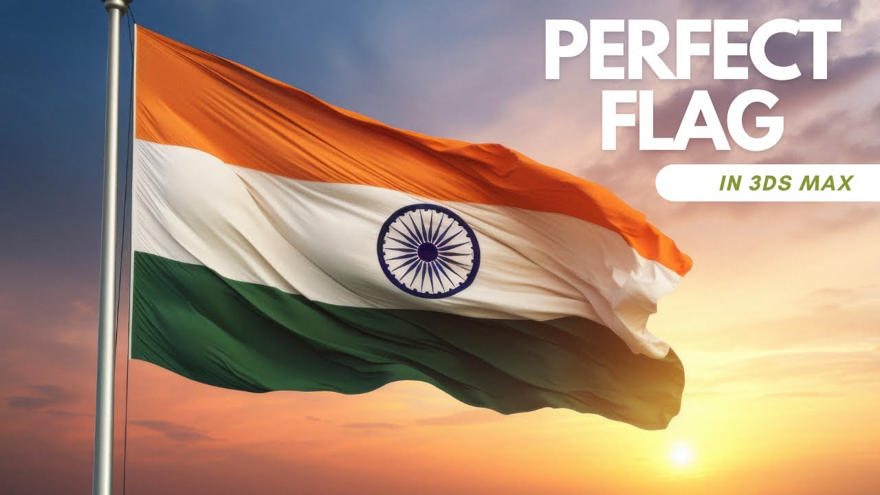 Flag animation in 3ds max 2024 | Cloth Simulation #3dsmax #3dsmaxtraining @zna_studio