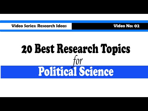 Research Topics for Political Science