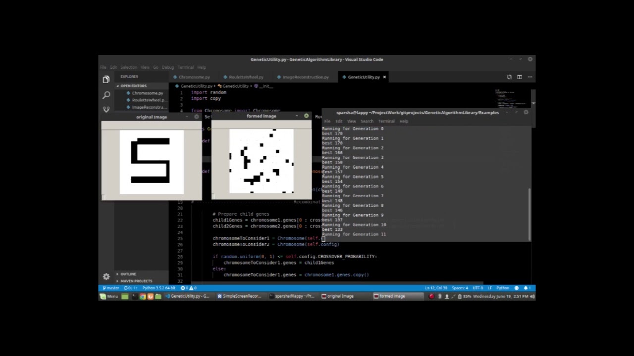 Image Reconstruction using Genetic Algorithm