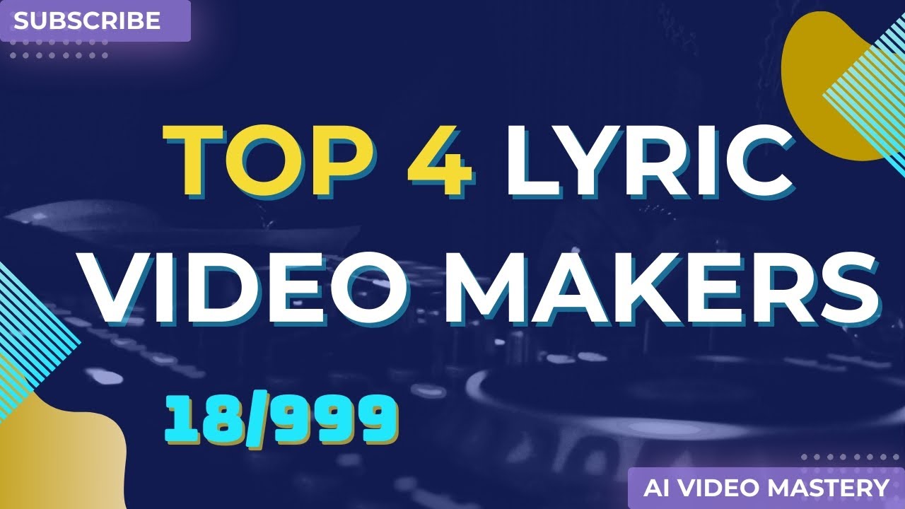 Top 4 Trending AI Lyric Video Makers 2023