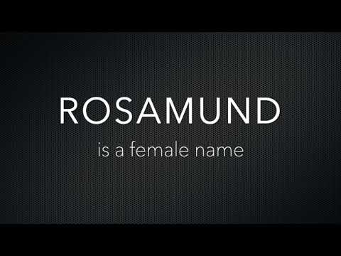 How to Pronounce Rosamund