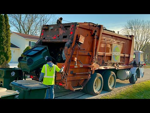 Groot’s New (Old) Orange Autocar WXLL EzPack Goliath Rear Loader Garbage Truck