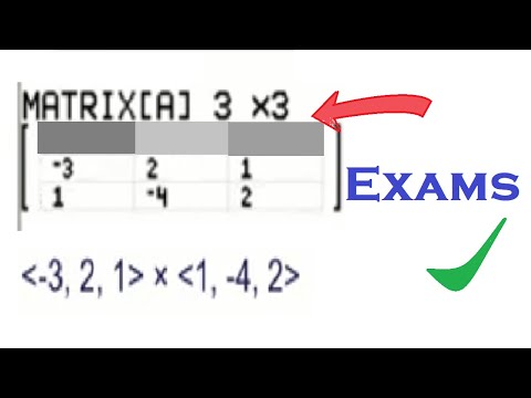 Cross Product on TI 84 | NO Program ! Five Examples