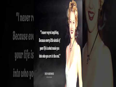 DREW BARRYMORE's Guide to Happiness and Success: Words to Live By #shortvideo #motivation #quotes