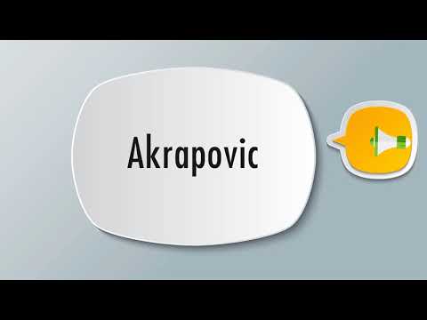 How To Pronounce Akrapovic