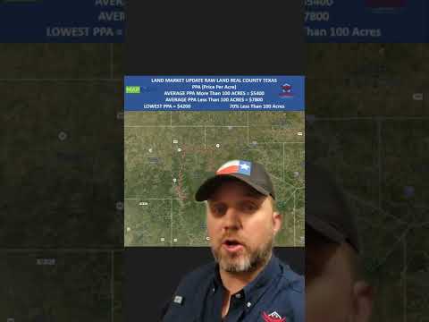 Real County, TX Land for Sale Average Price per Acre #shorts
