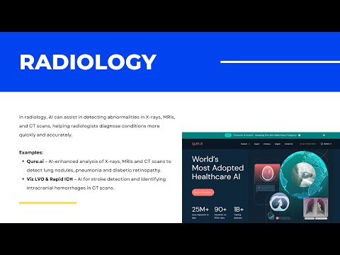 Introduction to AI in Healthcare Free CPD Course Sample: AI applications in medical specialties