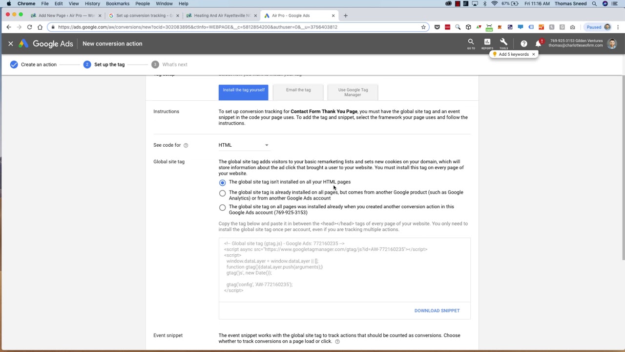 How To Set Up Google Ads Conversion Tracking With Gravity Forms