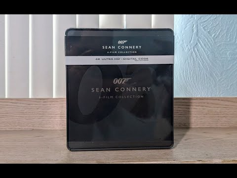 007 Sean Connery 6-Film Collection Steelbook Boxset 4K UHD Blu-Ray Unboxing