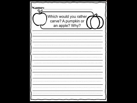 Fall Writing Prompts for Elementary Students