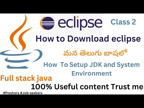 How to Install Eclipse IDE 2024-03 on Windows 10/11 with java JDK and ...