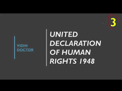 UNIVERSAL DECLARATION OF HUMAN RIGHTS || WITH CARTOONS || UDHR 1948