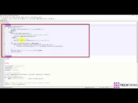 8. AJAX Database Select Menu | Learn About XML and AJAX | Rahul Sharma | Techtwins Technologies