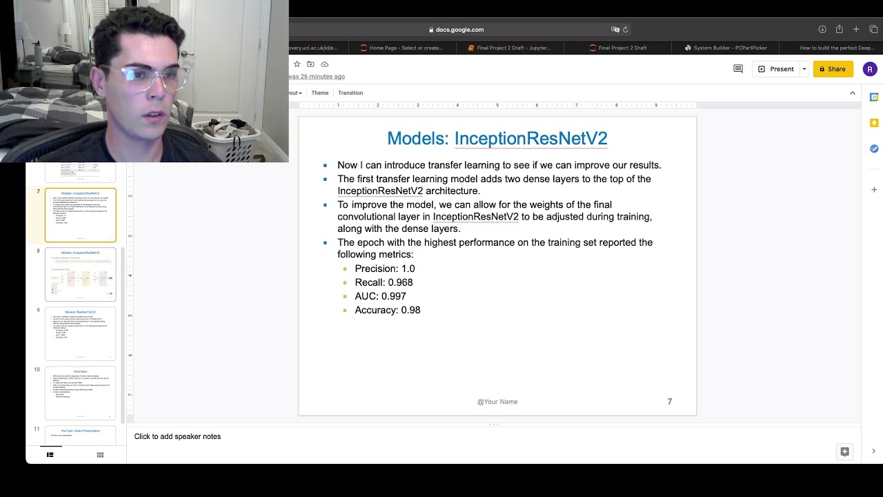 Transfer Learning for MRI Image Classification