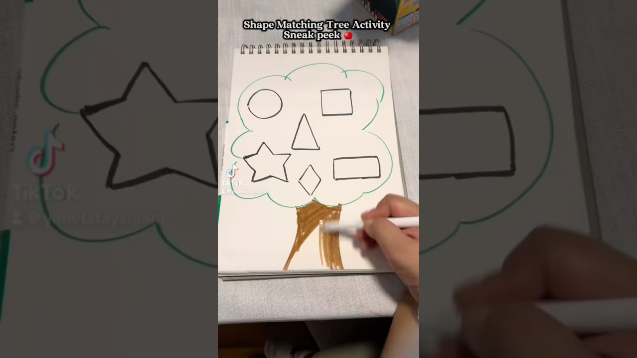 Shape matching activity #craft #toddleractivities #momlife #toddlers #activity #fallactivities
