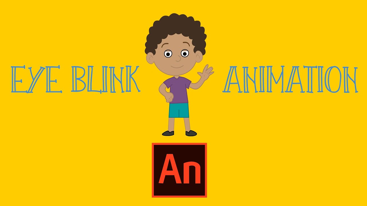 Adobe Animate Tutorial - Character Eye Blink Animation