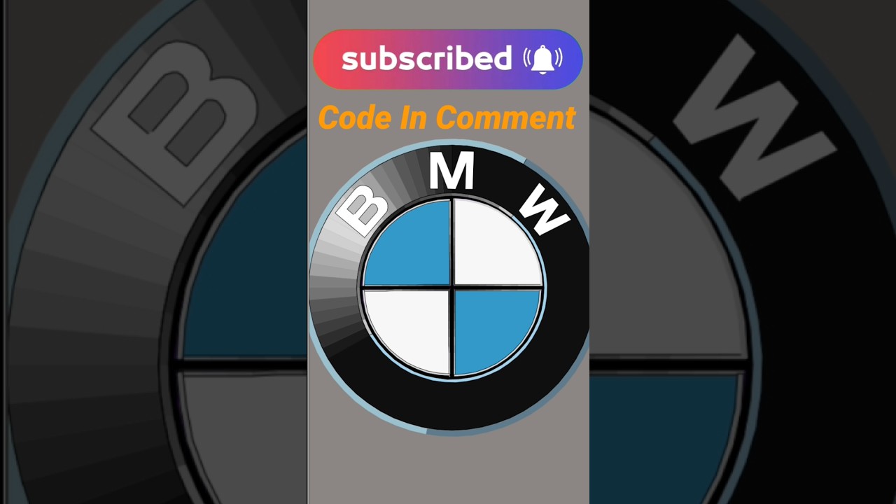 BMW Logo Drawing Using Python Turtle | Python Turtle Graphics | Python Beginner Projects #shorts